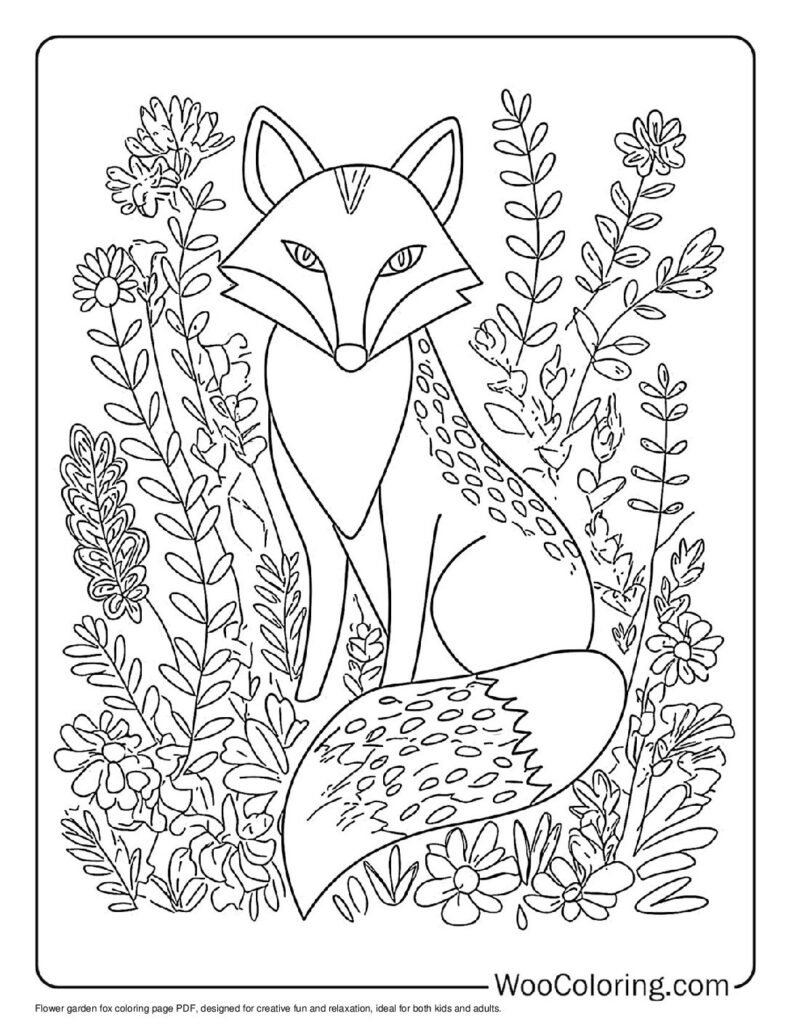 100+ Fox coloring pages (Free PDF To Print) | Woo Coloring