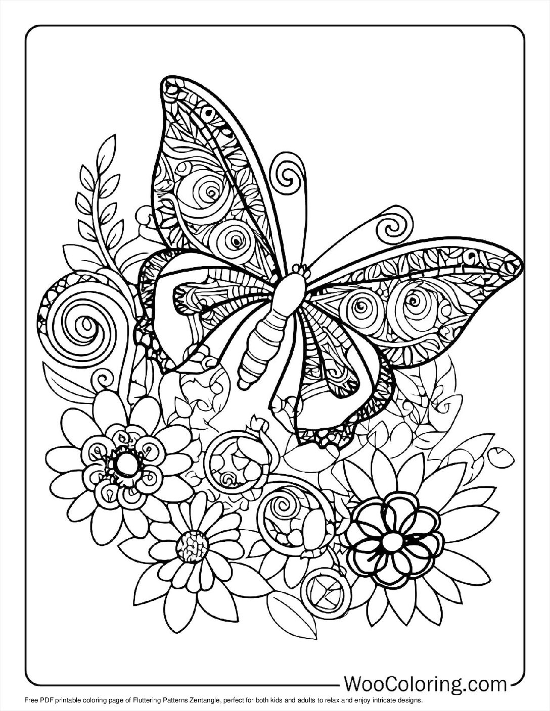 100+ Zentangle coloring pages (Free PDF To Print) | Woo Coloring