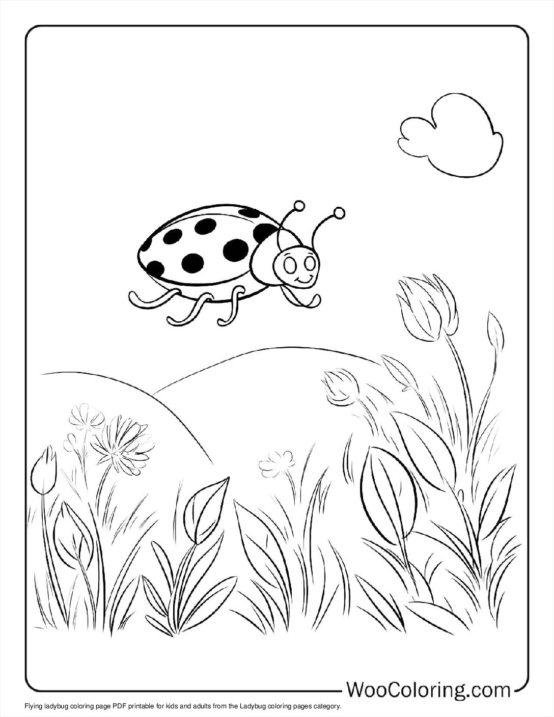 100+ Ladybug coloring pages (Free PDF To Print) | Woo Coloring