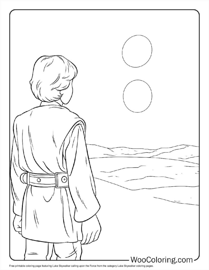 100+ Luke Skywalker coloring pages (Free PDF To Print) | Woo Coloring