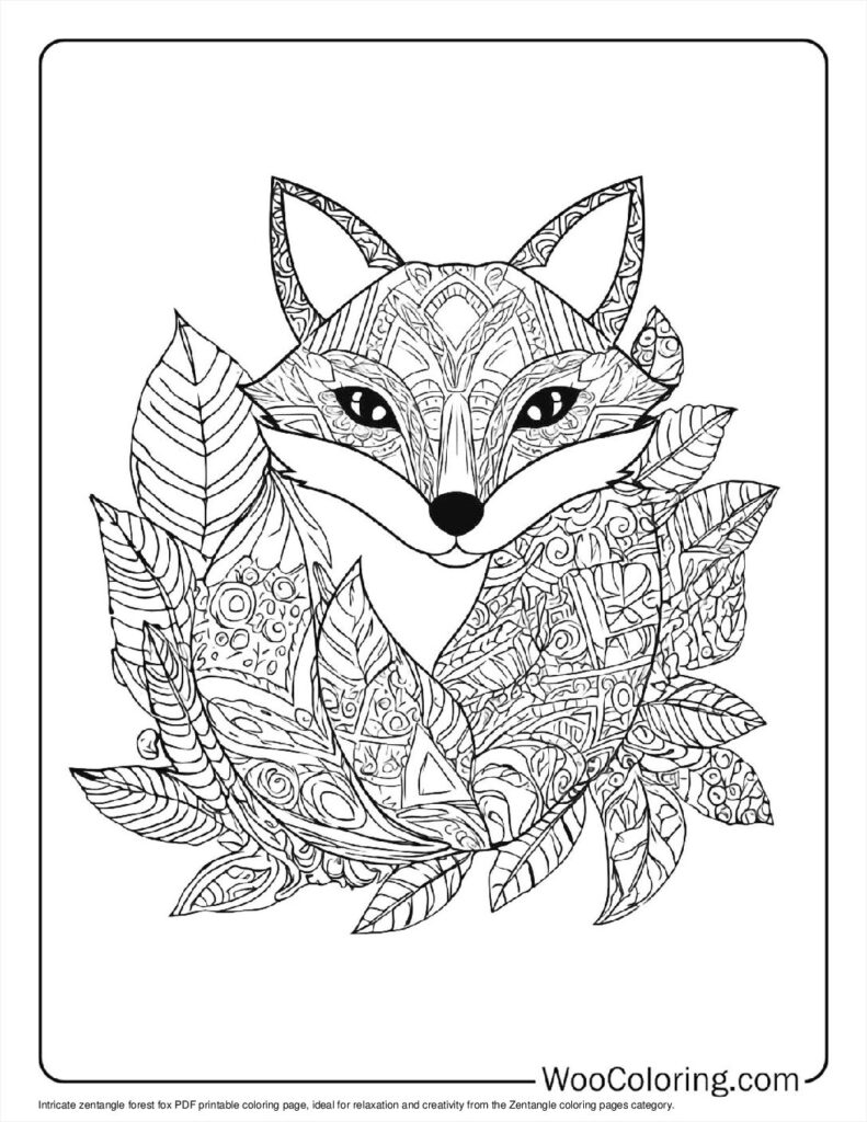 100+ Zentangle coloring pages (Free PDF To Print) | Woo Coloring