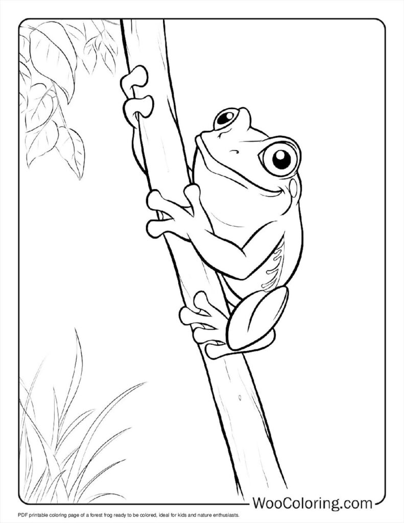 100+ Frog coloring pages (Free PDF To Print) | Woo Coloring