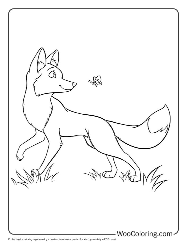 100+ Fox coloring pages (Free PDF To Print) | Woo Coloring