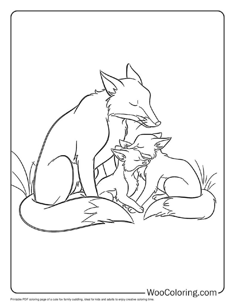 100+ Fox coloring pages (Free PDF To Print) | Woo Coloring