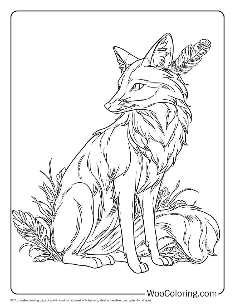 100+ Fox coloring pages (Free PDF To Print) | Woo Coloring