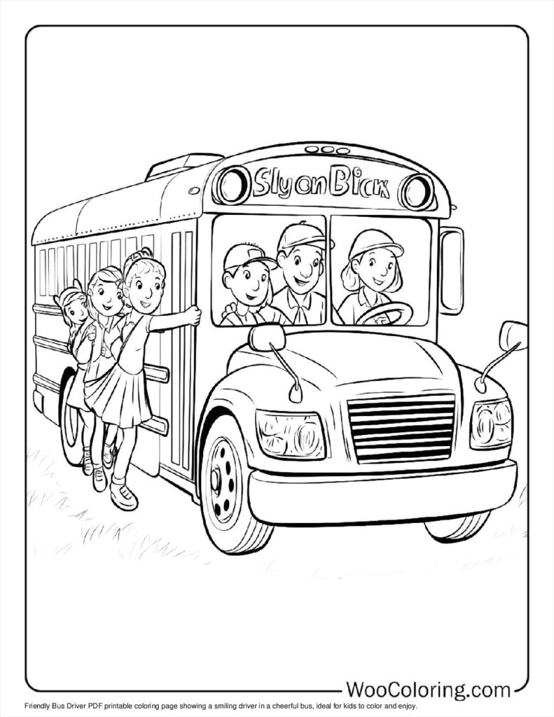 100+ School Bus coloring pages (Free PDF To Print) | Woo Coloring