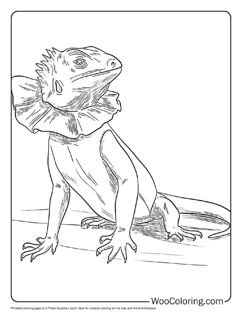 100+ Lizard coloring pages (Free PDF To Print) | Woo Coloring