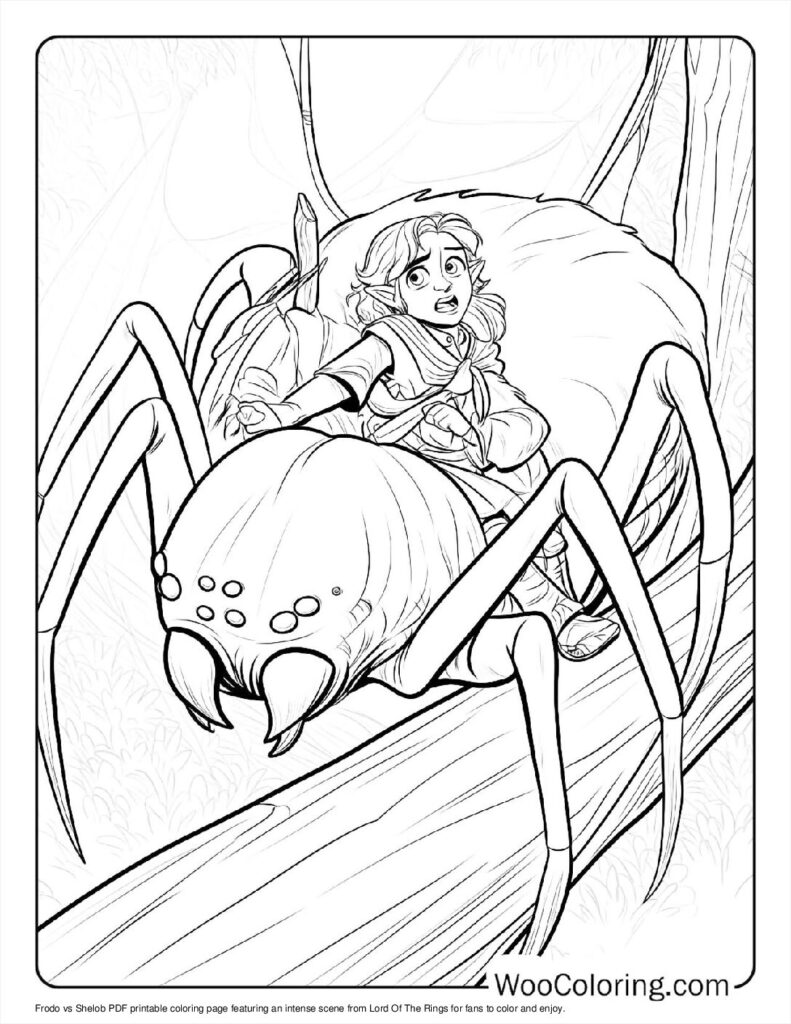 100+ Lord Of The Rings coloring pages (Free PDF To Print) | Woo Coloring