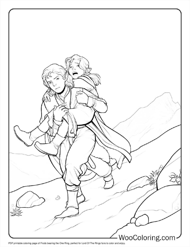 100+ Lord Of The Rings coloring pages (Free PDF To Print) | Woo Coloring