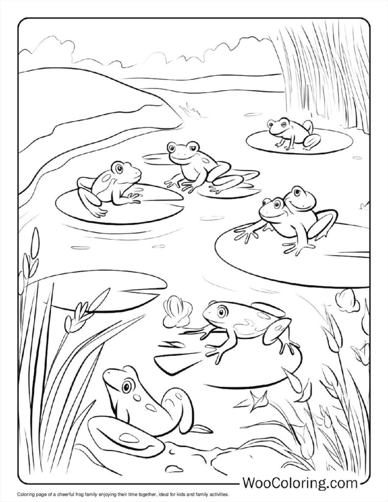 100+ Frog coloring pages (Free PDF To Print) | Woo Coloring