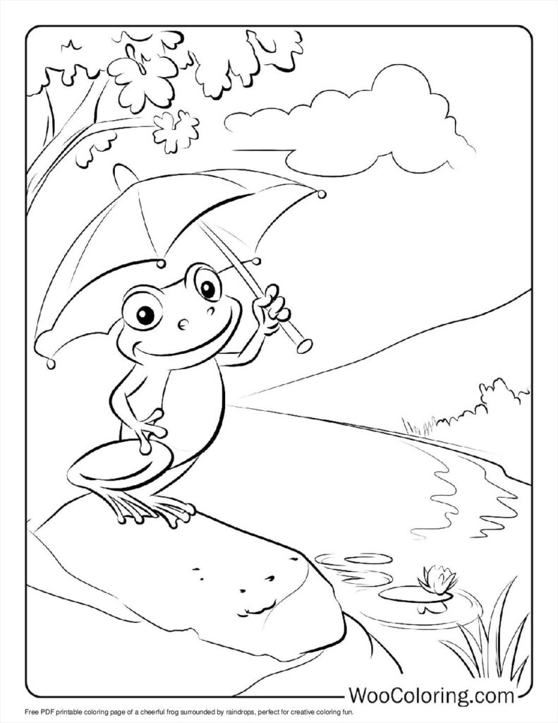 100+ Frog coloring pages (Free PDF To Print) | Woo Coloring