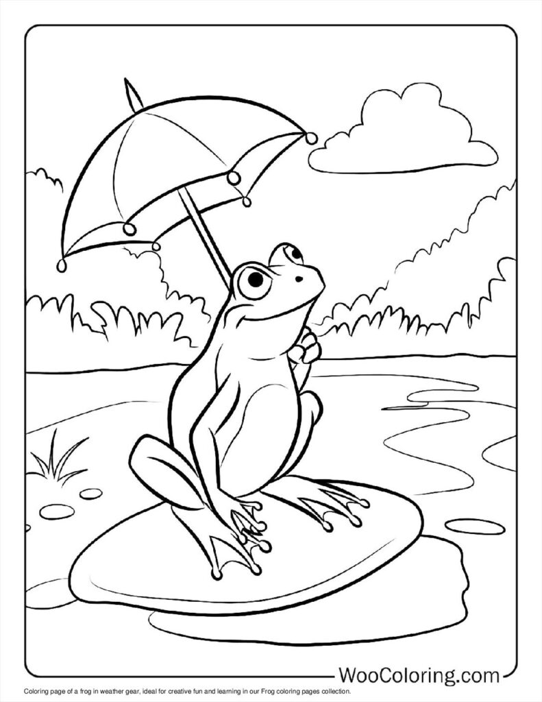 100+ Frog coloring pages (Free PDF To Print) | Woo Coloring