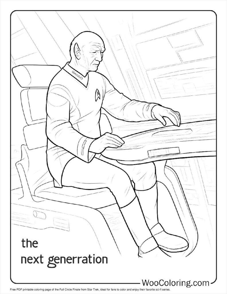 100+ Star Trek coloring pages (Free PDF To Print) | Woo Coloring