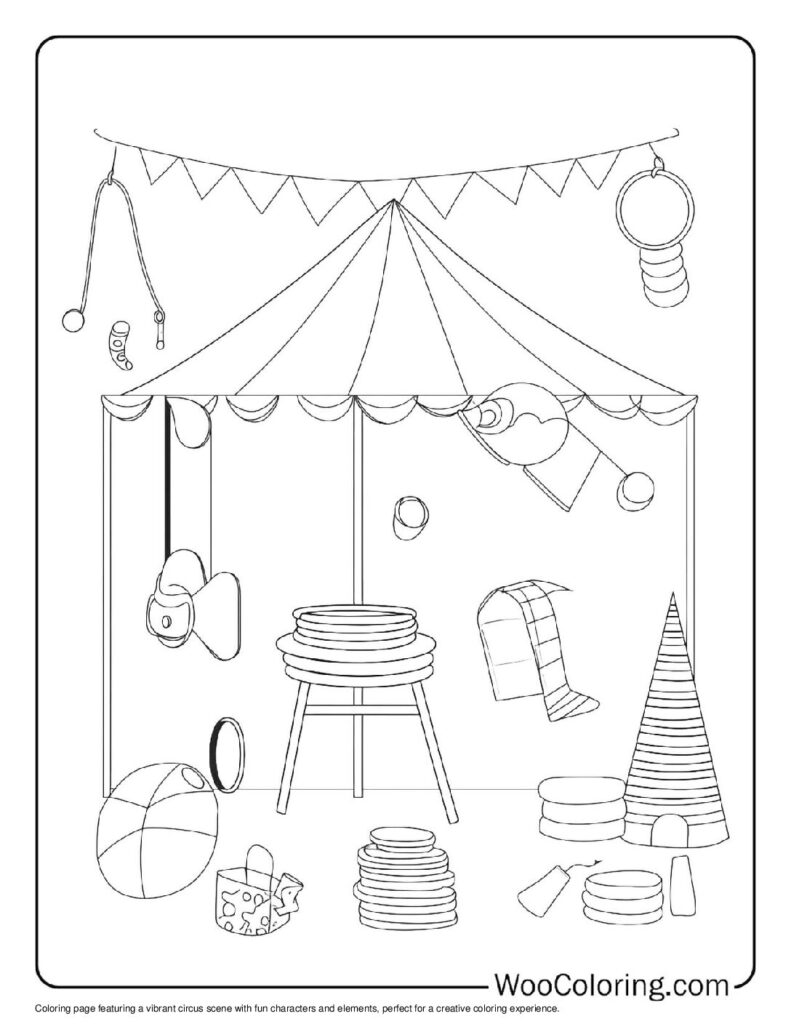 100+ Circus & Carnival coloring pages (Free PDF To Print) | Woo Coloring