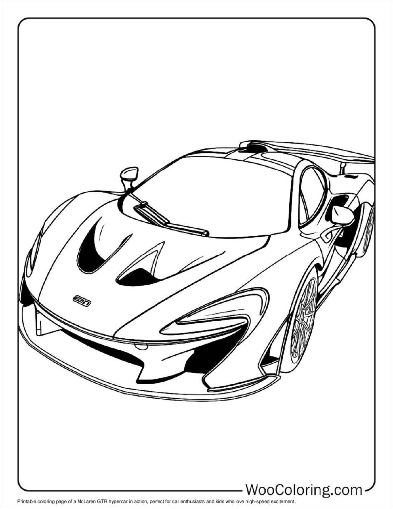 100+ McLaren coloring pages (Free PDF To Print) | Woo Coloring