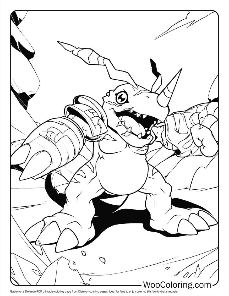 100+ Digimon coloring pages (Free PDF To Print) | Woo Coloring