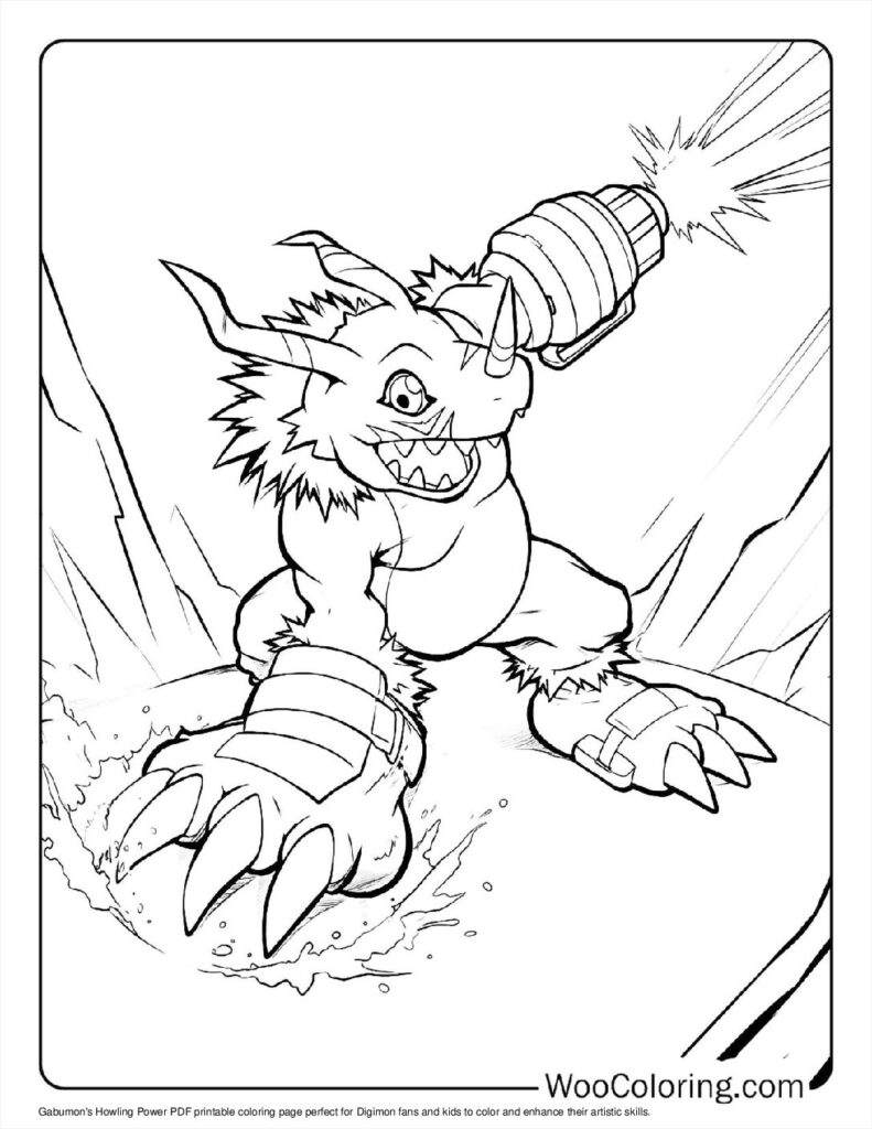 100+ Digimon coloring pages (Free PDF To Print) | Woo Coloring