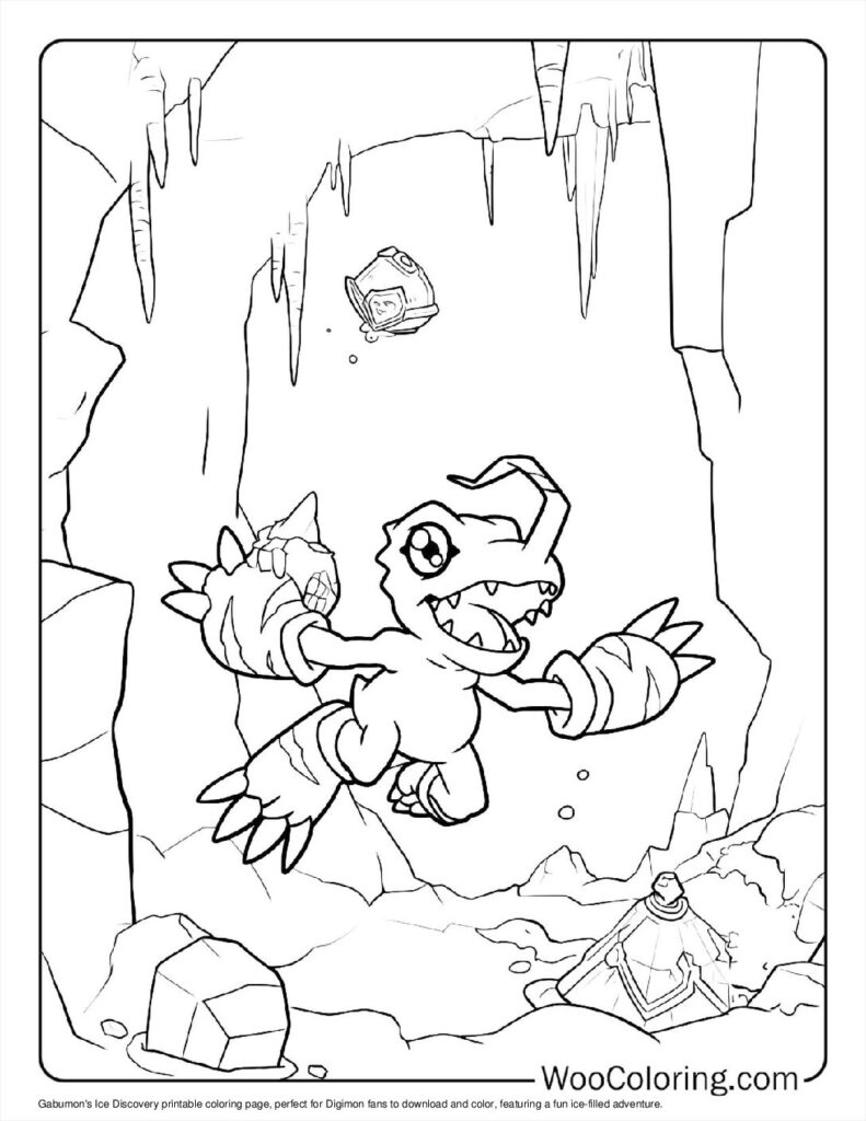 100+ Digimon coloring pages (Free PDF To Print) | Woo Coloring