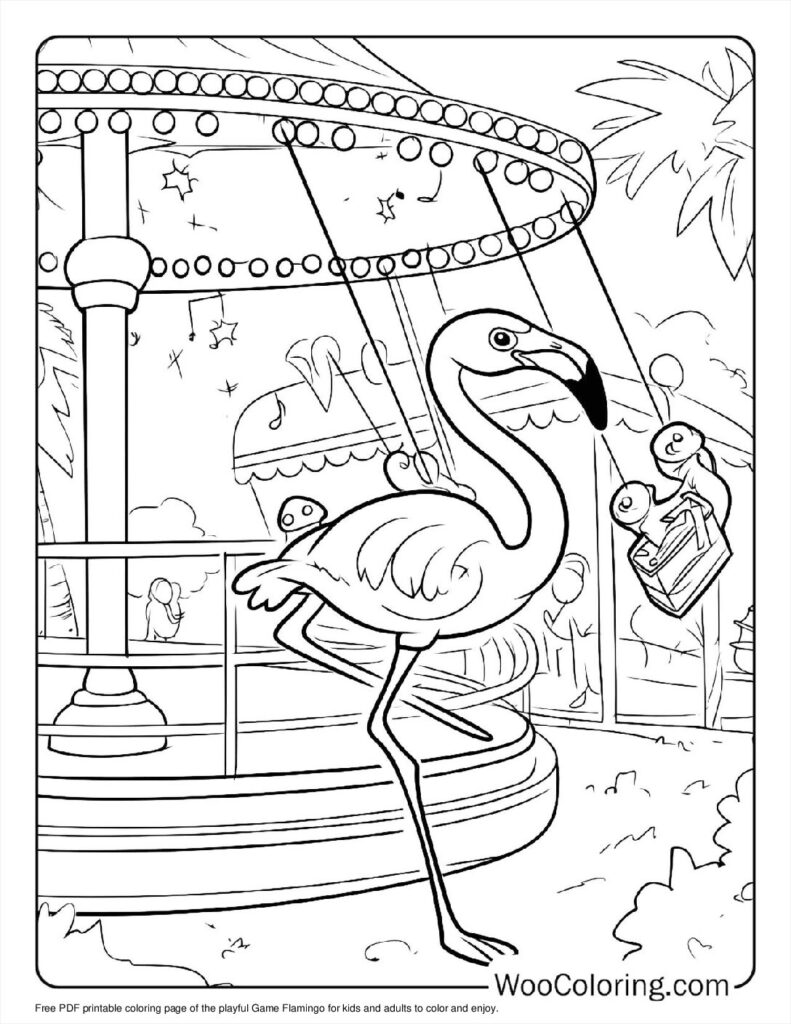 100+ Flamingo coloring pages (Free PDF To Print) | Woo Coloring