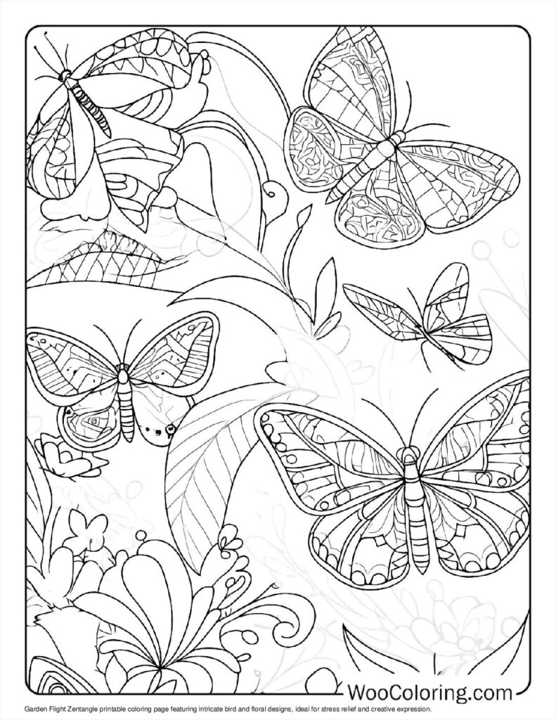 100+ Zentangle coloring pages (Free PDF To Print) | Woo Coloring