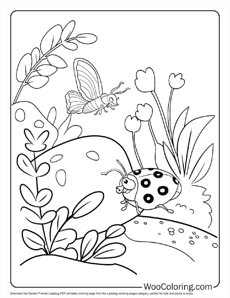 100+ Ladybug coloring pages (Free PDF To Print) | Woo Coloring