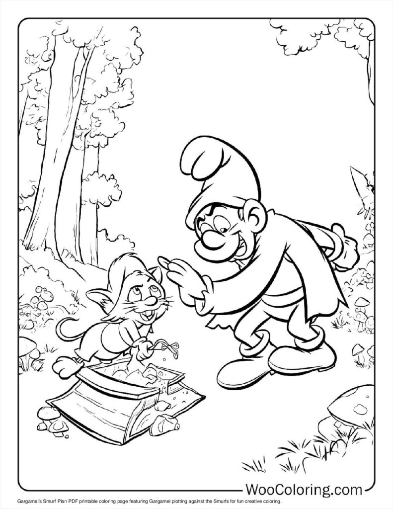 100+ Smurf coloring pages (Free PDF To Print) | Woo Coloring