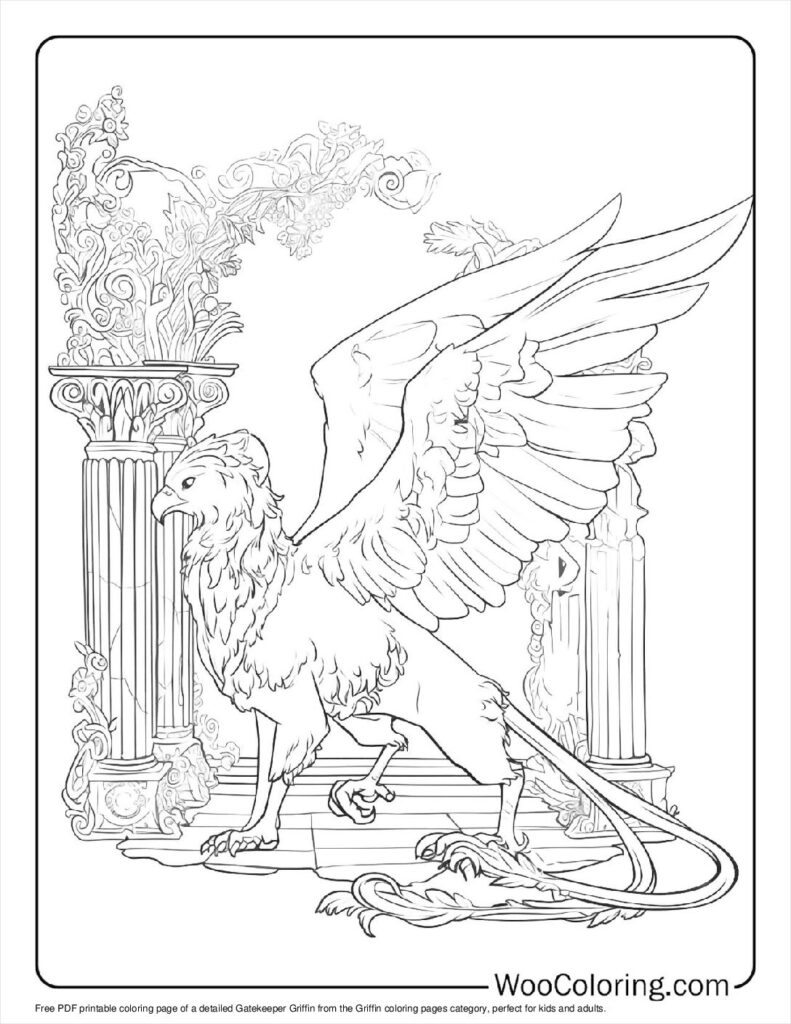 100+ Griffin coloring pages (Free PDF To Print) | Woo Coloring