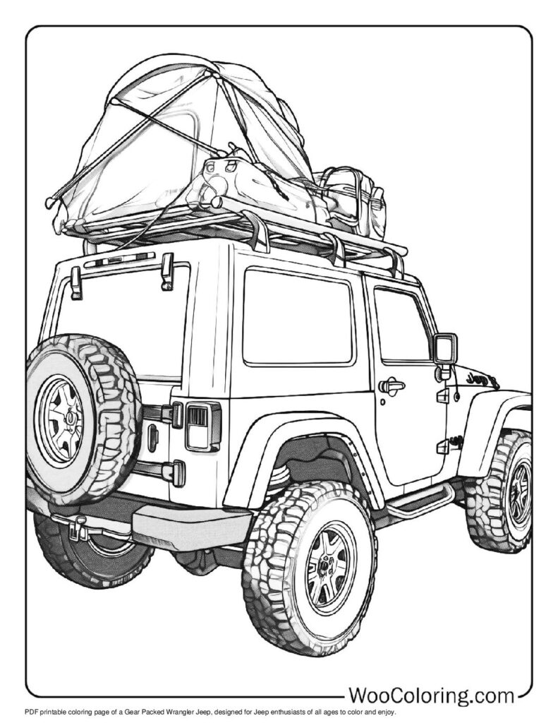 100+ Jeep coloring pages (Free PDF To Print) | Woo Coloring