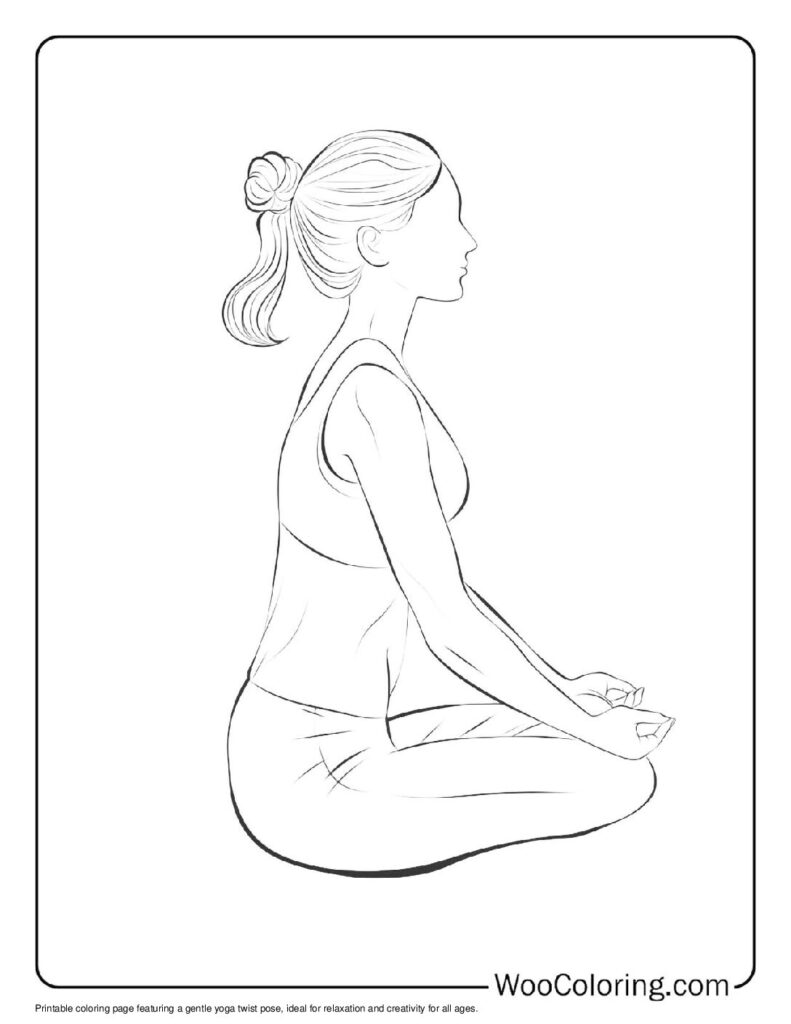 100+ Yoga coloring pages (Free PDF To Print) | Woo Coloring