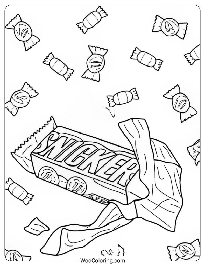 28 Candy Coloring Pages (Free PDF To Print) | Woo Coloring