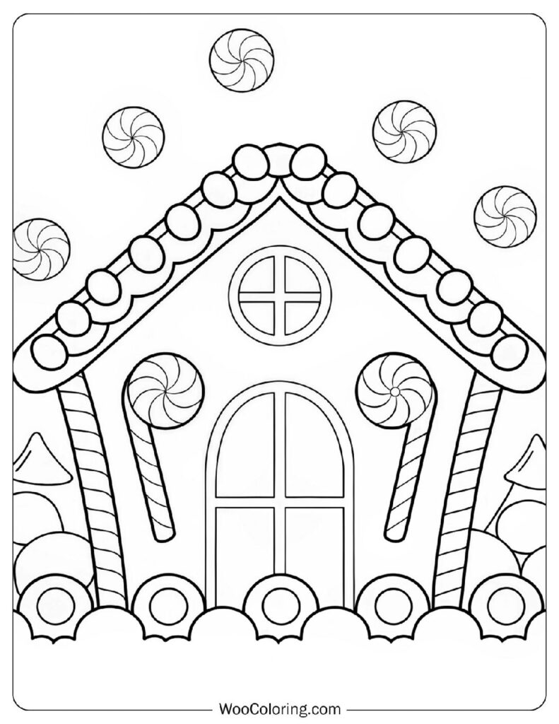 28 Gingerbread House Coloring Pages (Free PDF To Print) | Woo Coloring