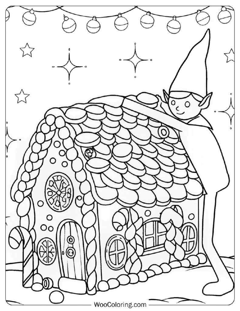 28 Gingerbread House Coloring Pages (Free PDF To Print) | Woo Coloring