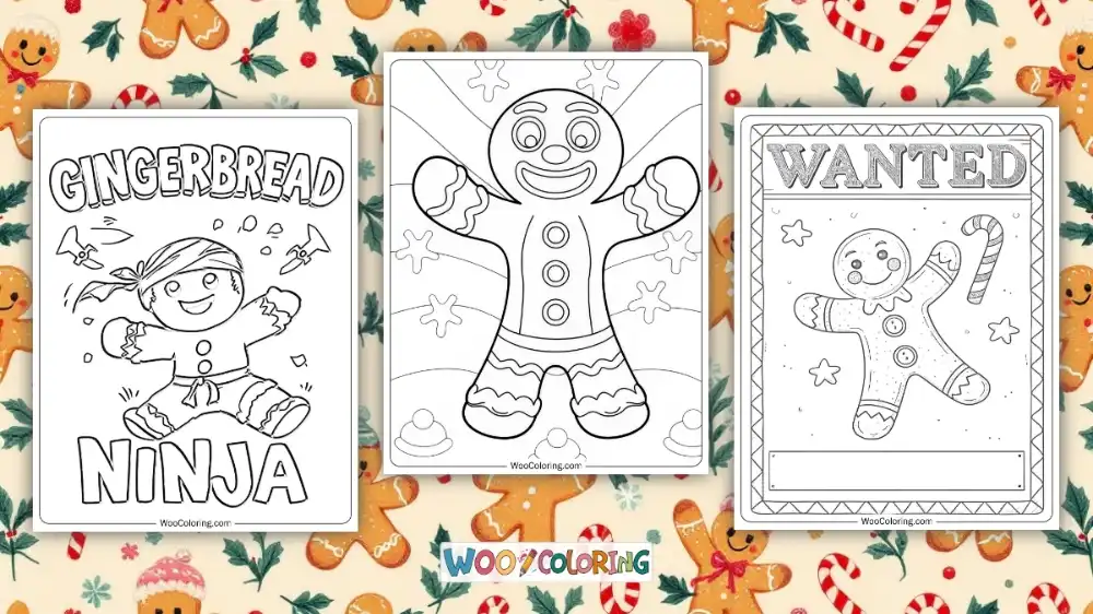 38 Gingerbread Man Coloring Pages (Free PDF To Print) | Woo Coloring