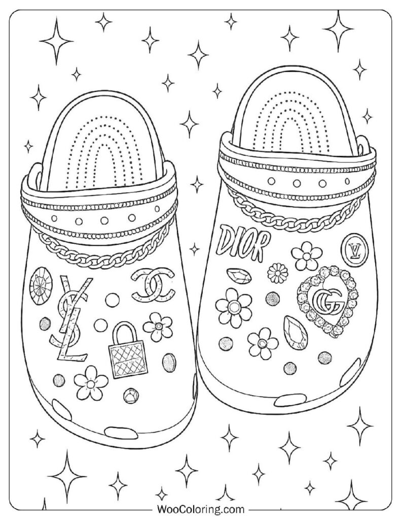 36 Shoe Coloring Pages (Free PDF To Print) | Woo Coloring