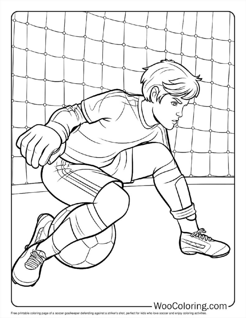 100+ Soccer coloring pages (Free PDF To Print) | Woo Coloring