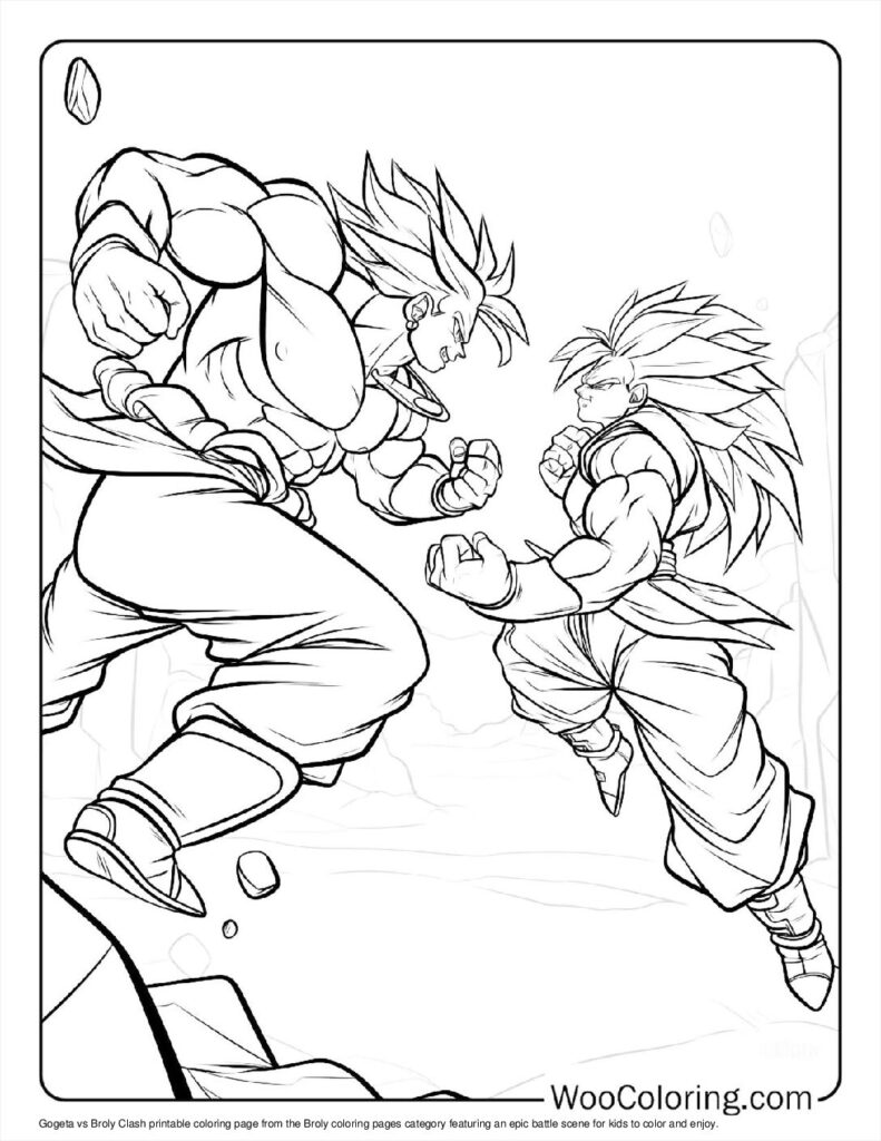 100+ Broly coloring pages (Free PDF To Print) | Woo Coloring