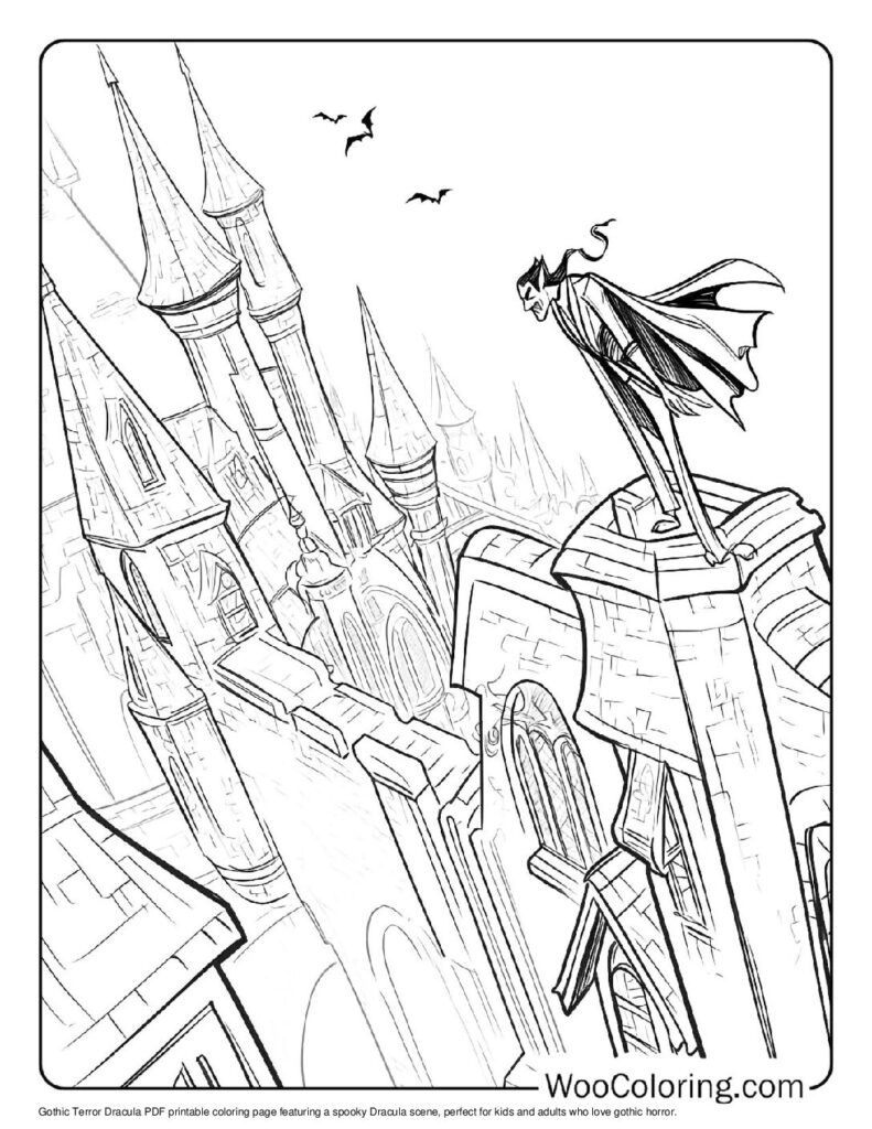 100+ Horror coloring pages (Free PDF To Print) | Woo Coloring