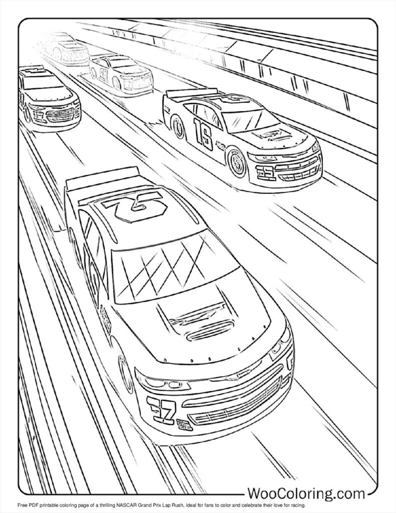 100+ NASCAR coloring pages (Free PDF To Print) | Woo Coloring
