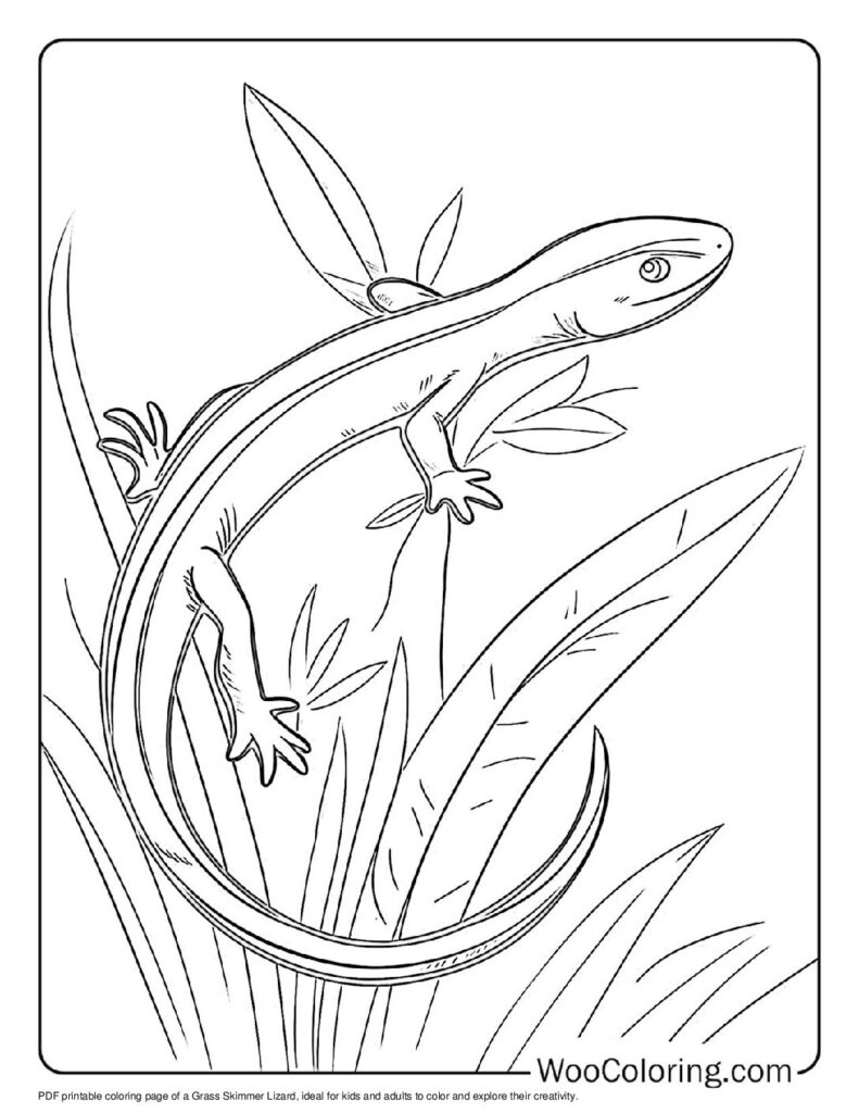 100+ Lizard coloring pages (Free PDF To Print) | Woo Coloring
