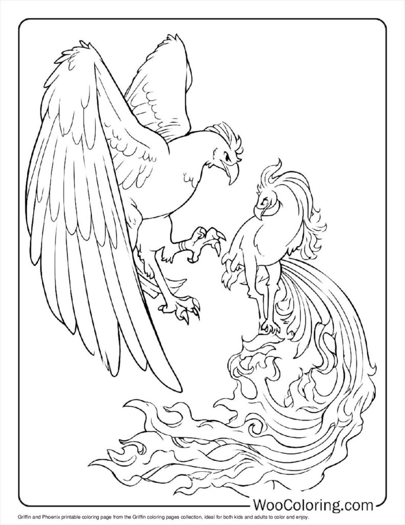 100+ Griffin coloring pages (Free PDF To Print) | Woo Coloring