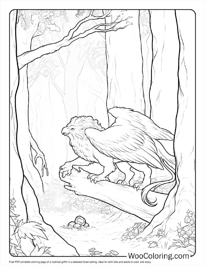 100+ Griffin coloring pages (Free PDF To Print) | Woo Coloring