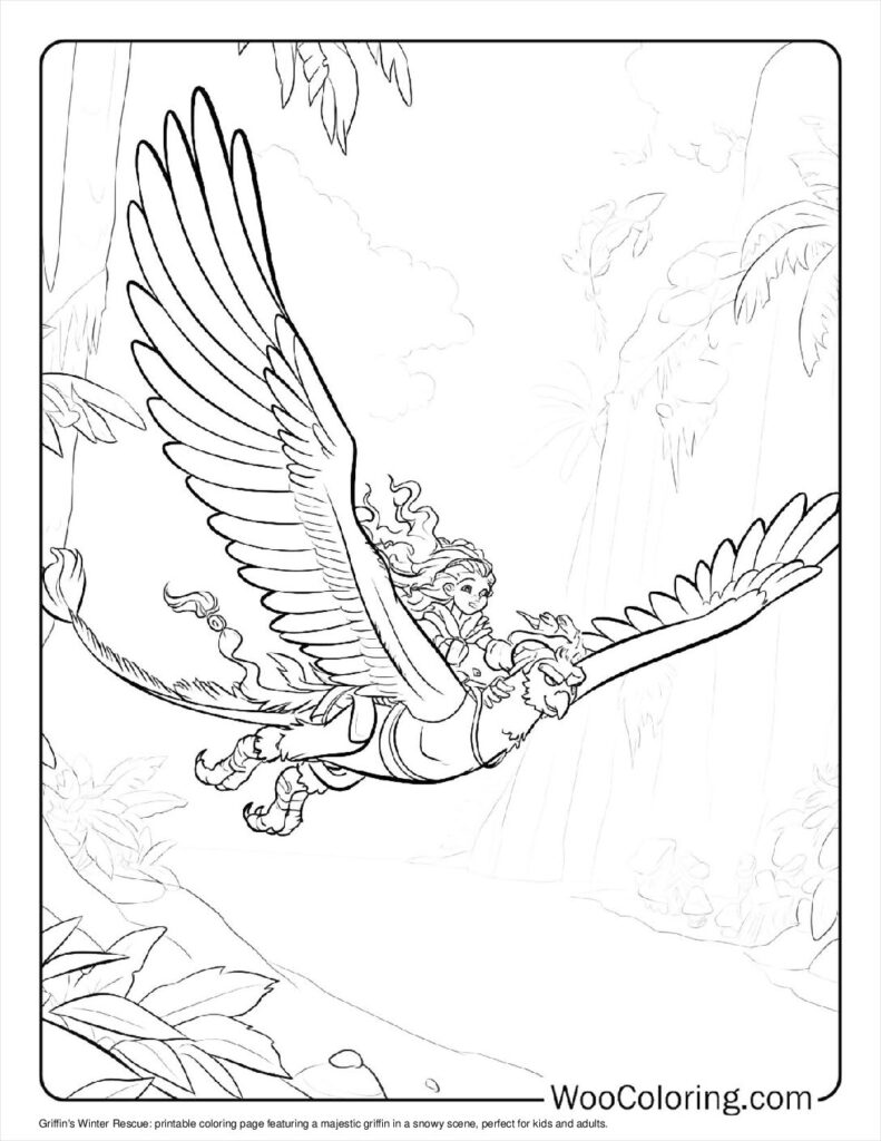 100+ Griffin coloring pages (Free PDF To Print) | Woo Coloring