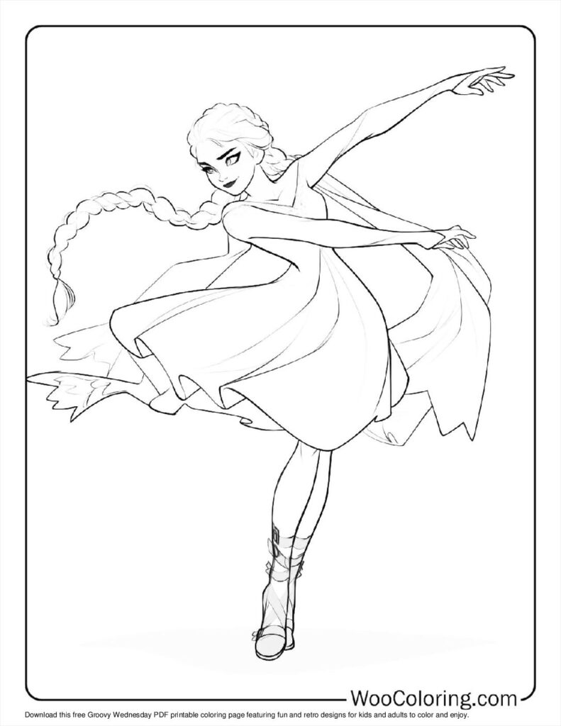 100+ Wednesday coloring pages (Free PDF To Print) | Woo Coloring