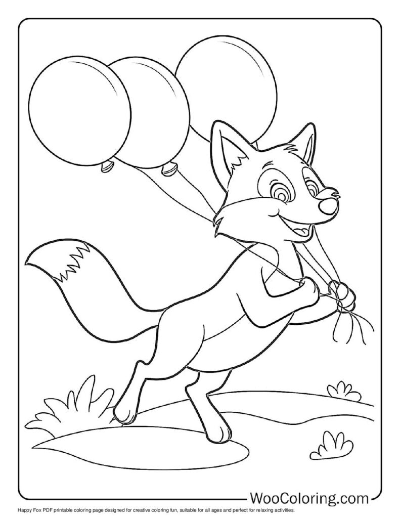 100+ Fox coloring pages (Free PDF To Print) | Woo Coloring