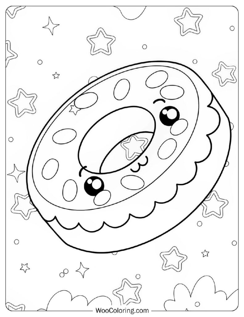 26 Donut Coloring Pages (Free PDF To Print) | Woo Coloring