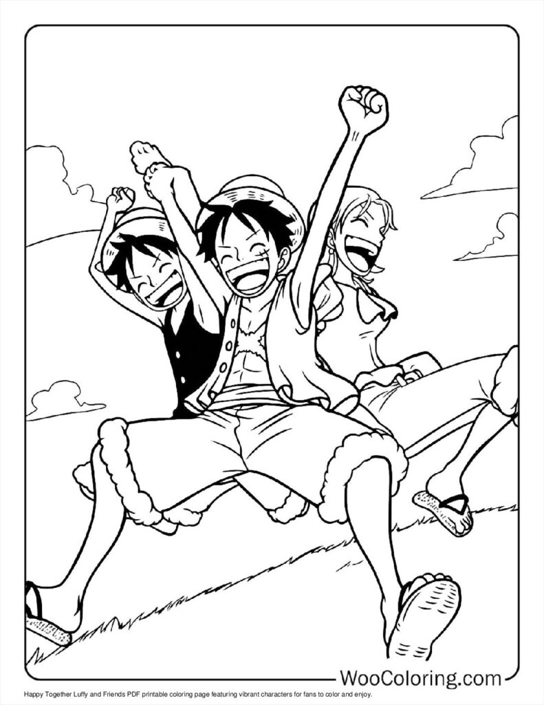 100+ Luffy coloring pages (Free PDF To Print) | Woo Coloring