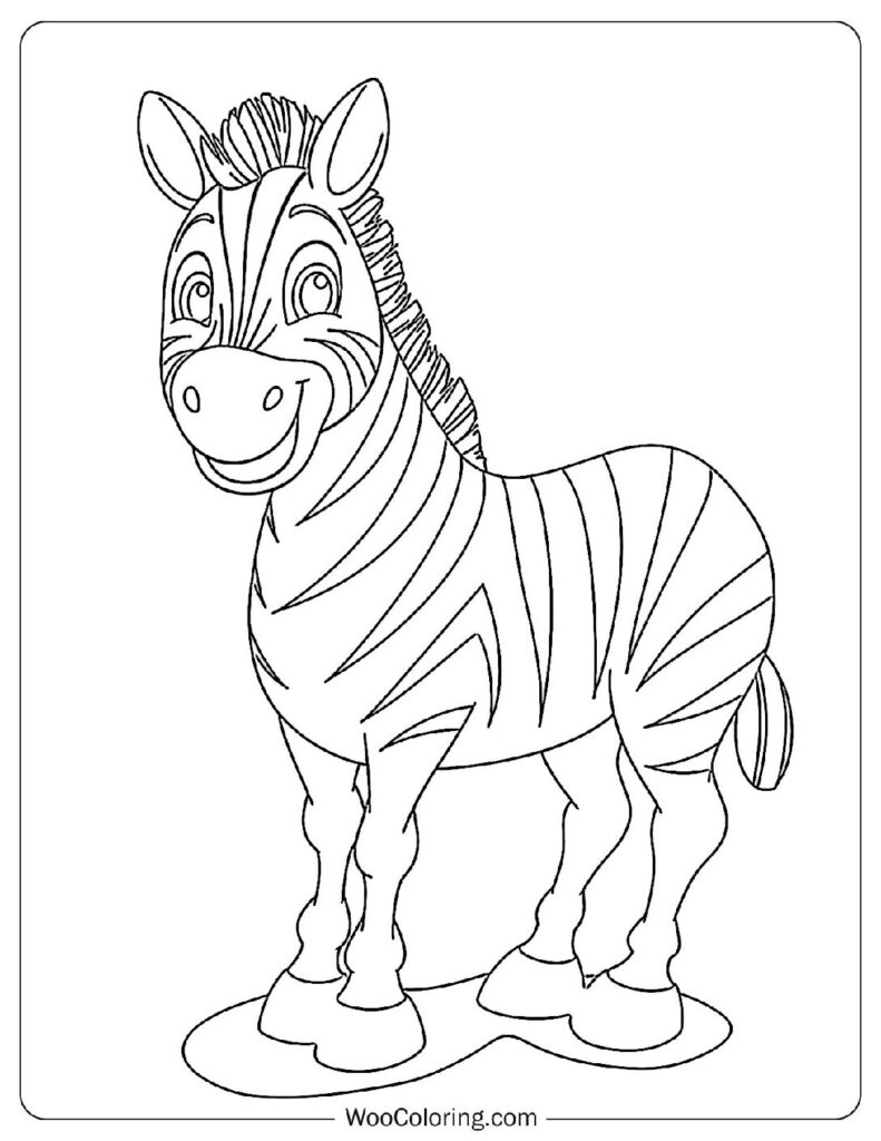 100+ Zebra coloring pages (Free PDF To Print) | Woo Coloring