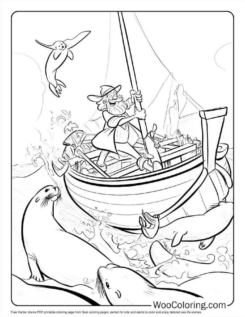 100+ Seal coloring pages (Free PDF To Print) | Woo Coloring