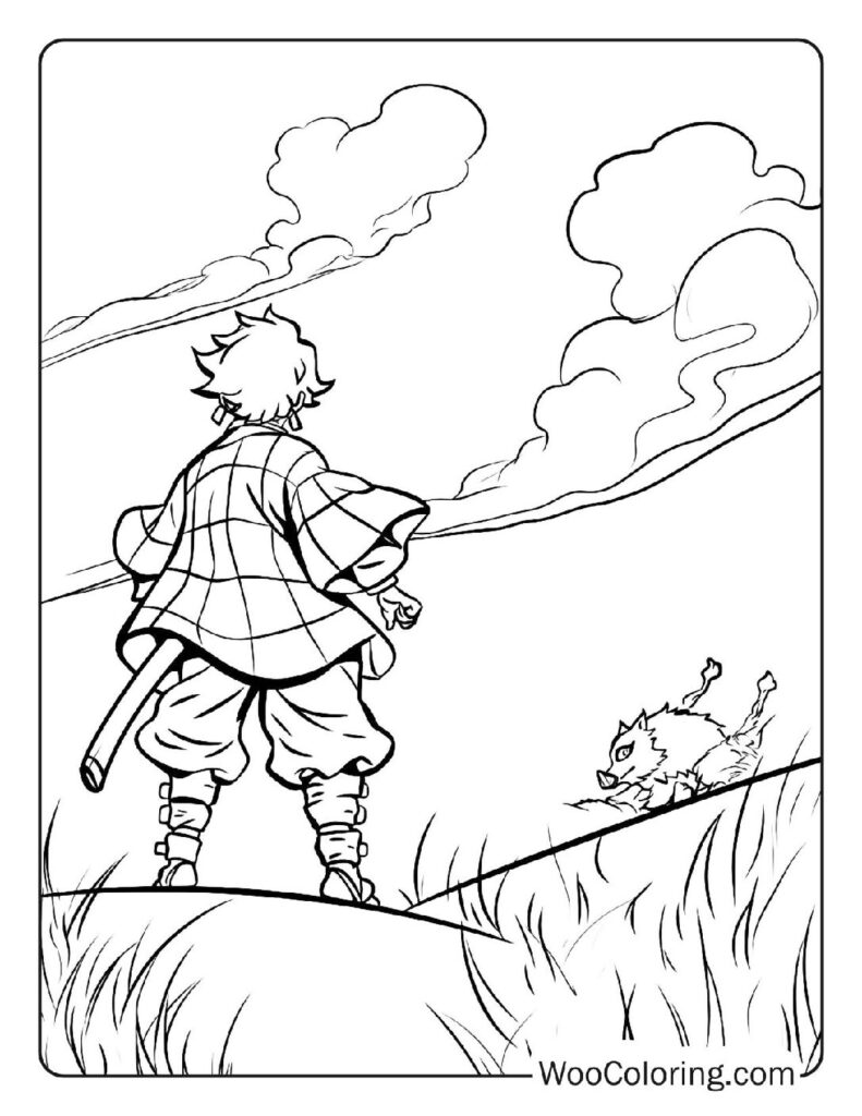 100+ Demon Slayer coloring pages (Free PDF To Print) | Woo Coloring