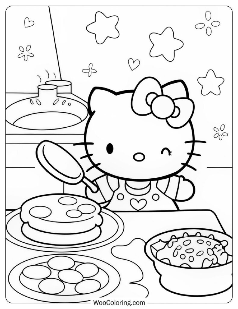 22 Pancake Coloring Pages (Free PDF To Print) | Woo Coloring